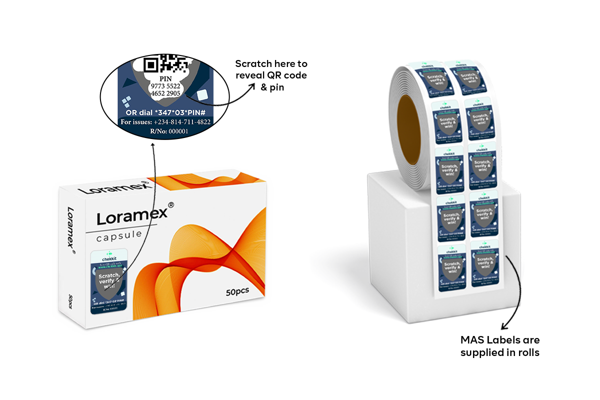 MAS Labels Landing Page - Chekkit Technologies